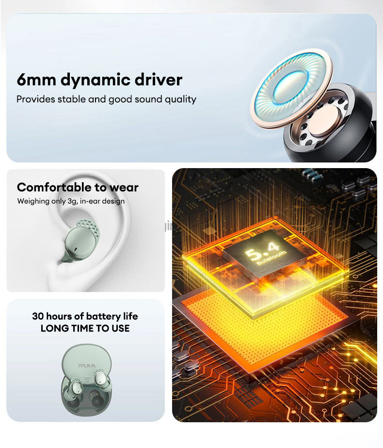 Lenovo × PAXA-LX-410PRO Bluetooth Headset HD Voice Noise Cancellation ...