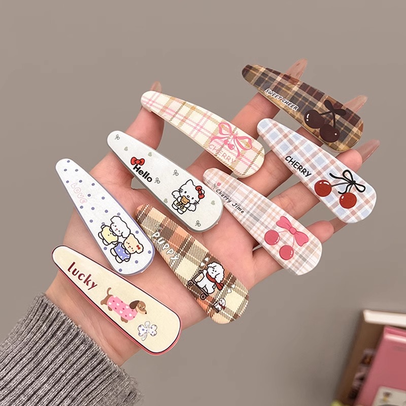 Korea cute bow HelloKitty hair clips female ins cartoon student ...