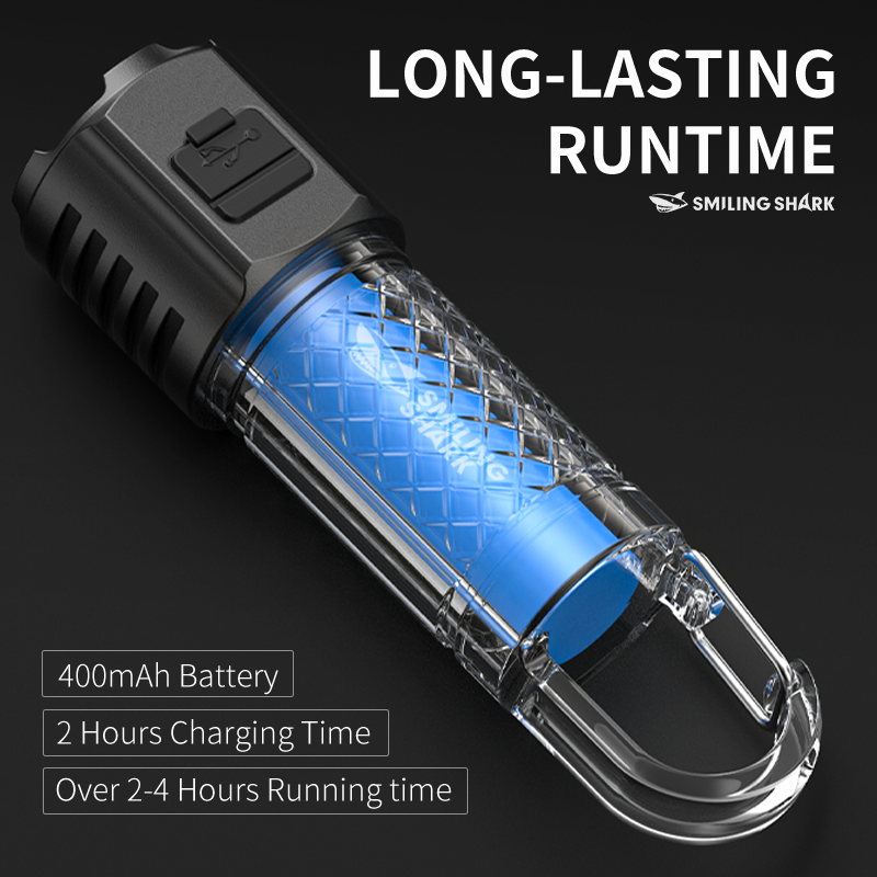 Smiling Shark SD5253 Mini Flashlight Led*3 Super Bright Flash Light ...