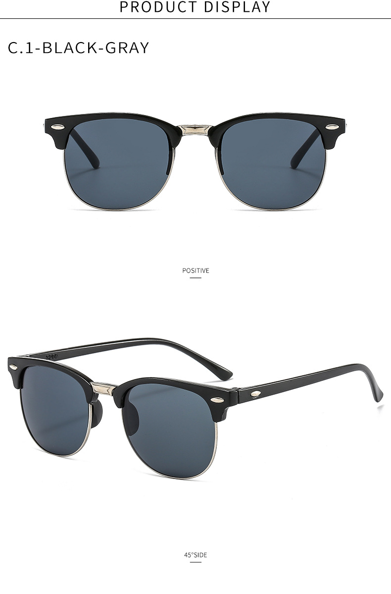 Classic Sunglasses Men Women Driving Square Frame Sunglasses Men Uv400 9490