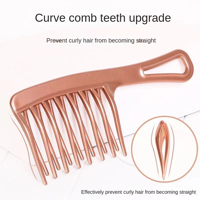 Wide toothed Comb Perm and Curling Comb Women's Special Long hair Comb ...