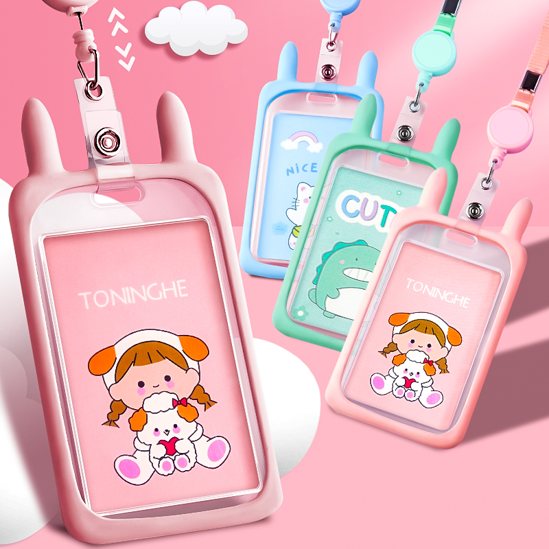 New Cute Cartoon Silica Gel Card Case Holder Credit Card Holders Card ...