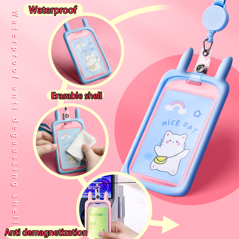 New Cute Cartoon Silica Gel Card Case Holder Credit Card Holders Card ...