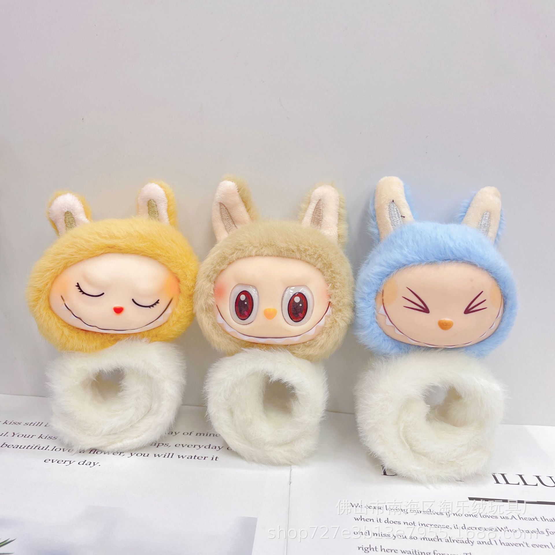 Cute LABUBU plush clapping circle children's bracelet plush toy LABUBU ...