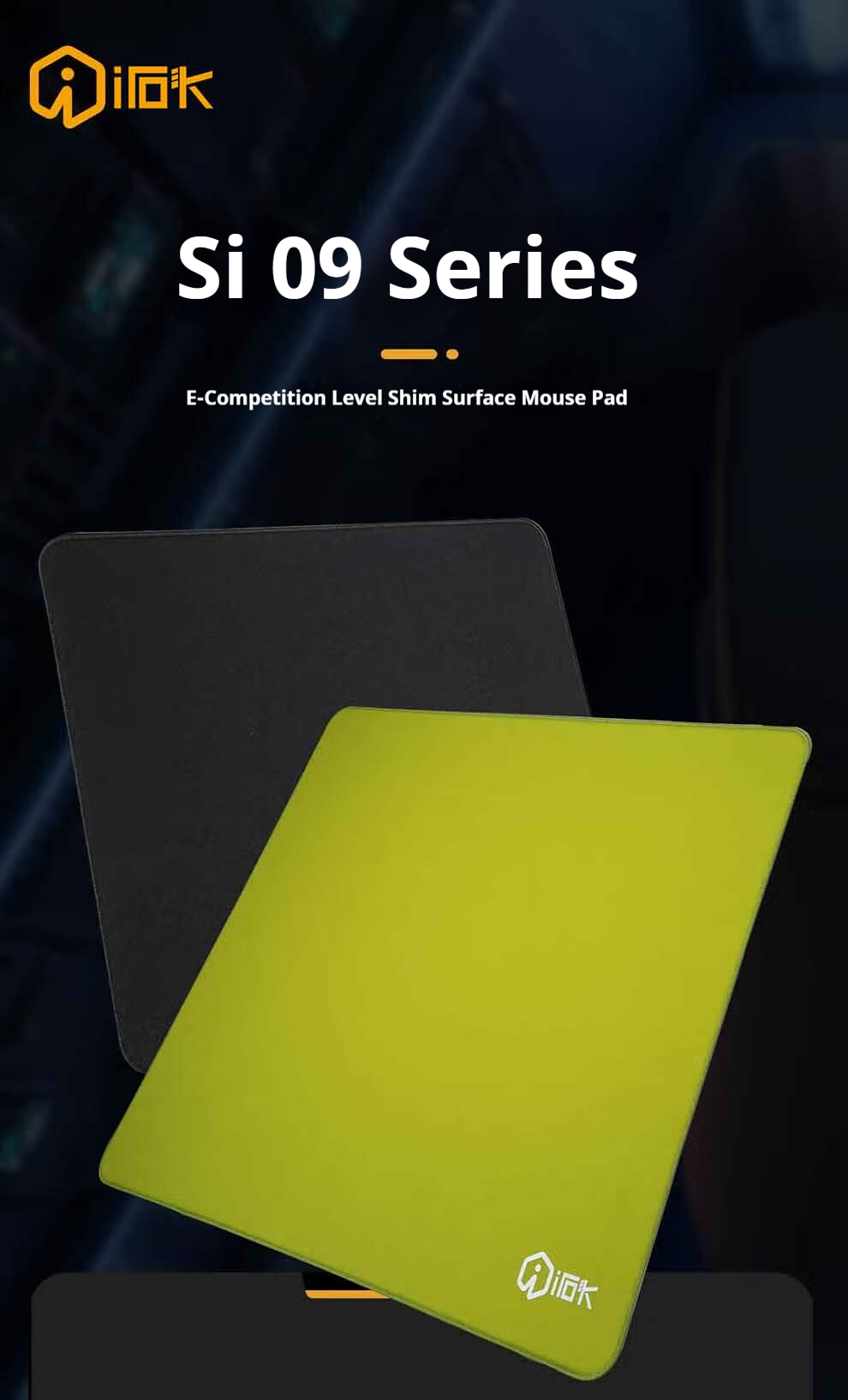 IROK SI09 99 Type 5mm Natural Rubber XSoft Soft Soft and Slightly Stiffy Velvet Gaming Mouse Pad ...