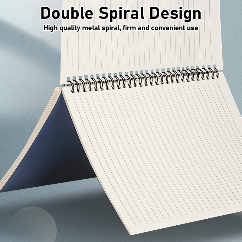 4pcs A5/B5/A7 40/80 Sheets Double Coil Design Notebook Simple Art Style ...