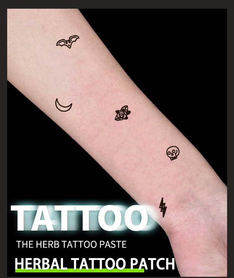 Herbal Floral Temporary Tattoo Realistic Arm and Finger Sticker 7-Day ...