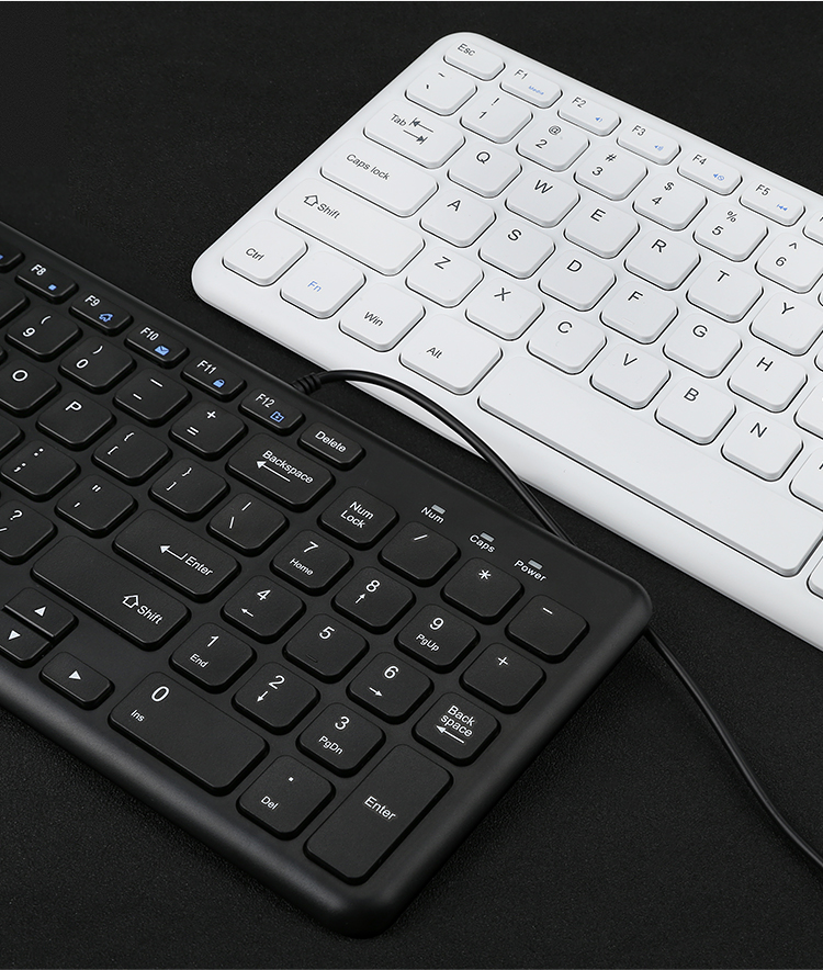 BOW USB Wired Keyboard HW156S-A Silent Simple Layout Practical Keyboard ...