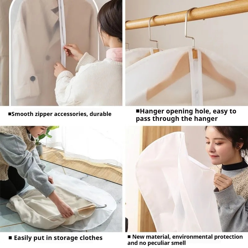 PEVA Dust Clothes Cover Clothes Dust Cover Case Wardrobe Clothes ...