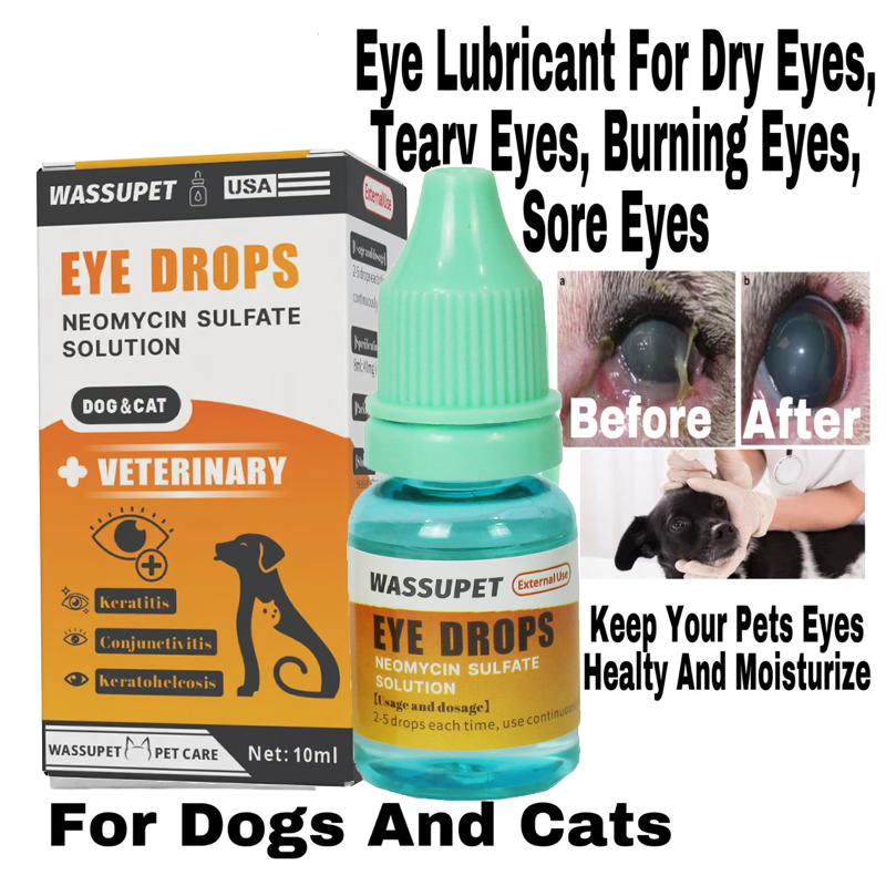 10 ml Opthalmic Eye Drops for Pet Cat Dogs Chicken Pigeon Poultry Eye ...