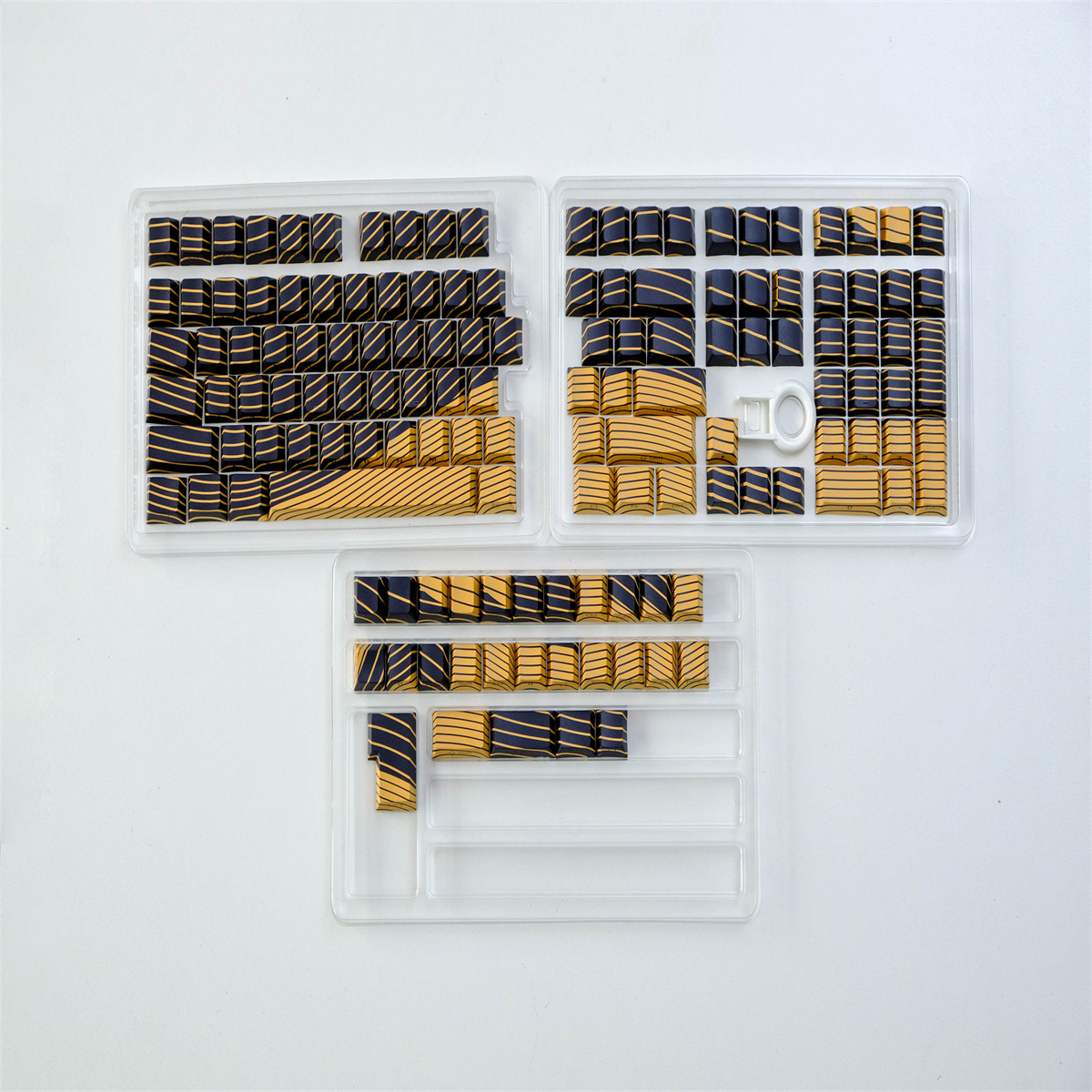 Black Gold Side light transmission Keycap 136 Keys PBT Material Cherry ...