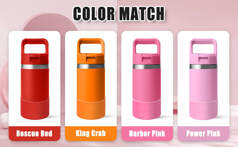 Silicone Boot for Yeti Rambler Jr 12oz and 18oz Kids Bottle Sleeve，Anti ...