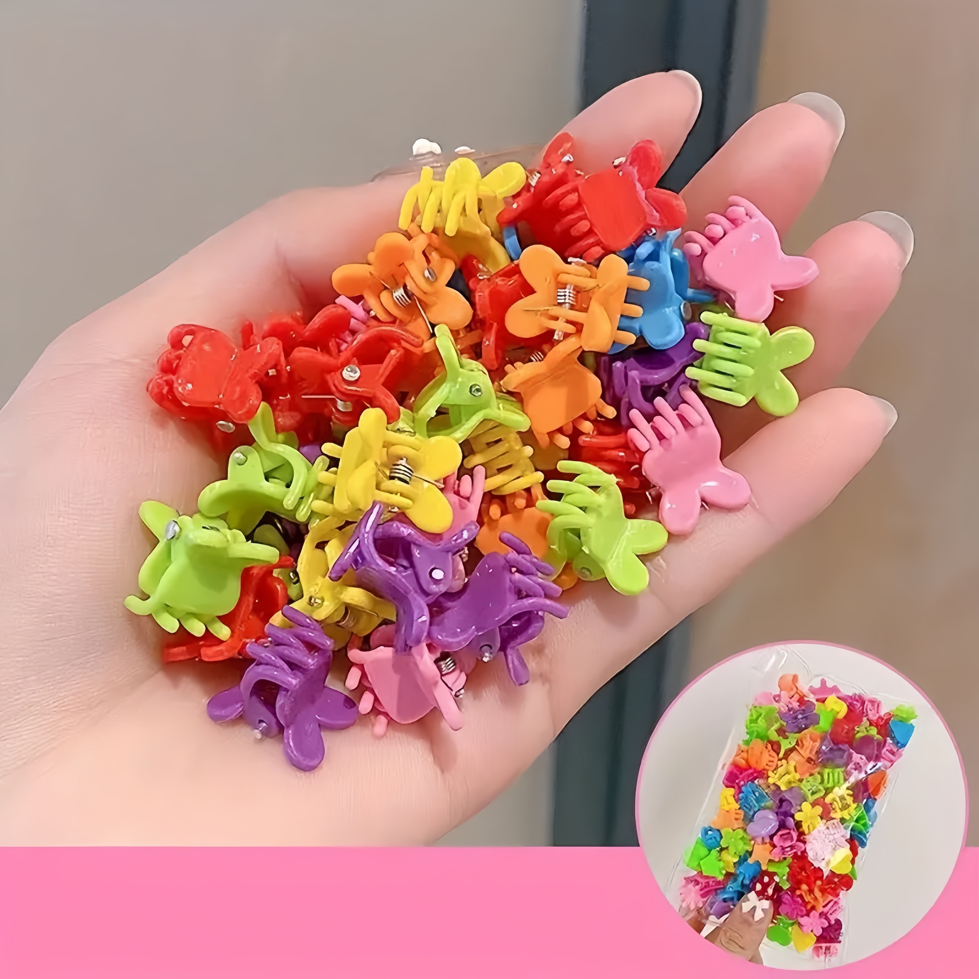 50PCS Baby Ha ir Clips Set | Charmi ng P rincess Ha ir Accessories for ...