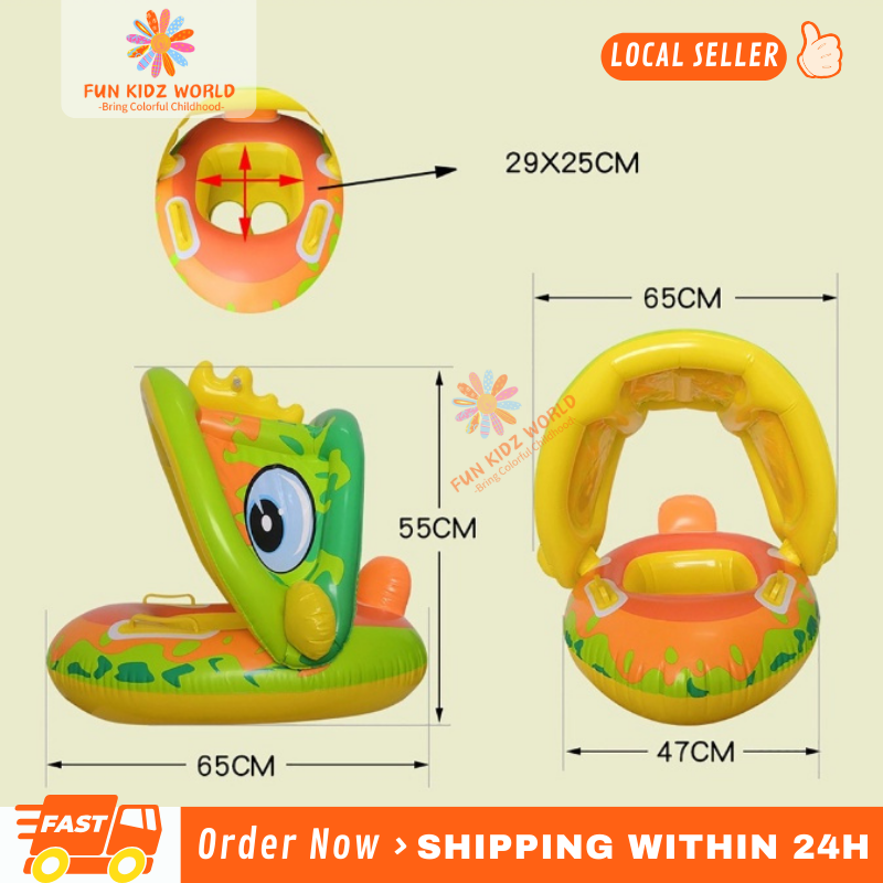 Kids Inflatable Salbabida Floaters Pink Unicorn Swimming Floater Green ...