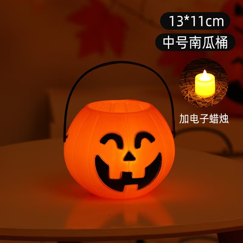 Kids Girls Maleficent Acessories Black Horn Headband Pumpkin Bucket ...