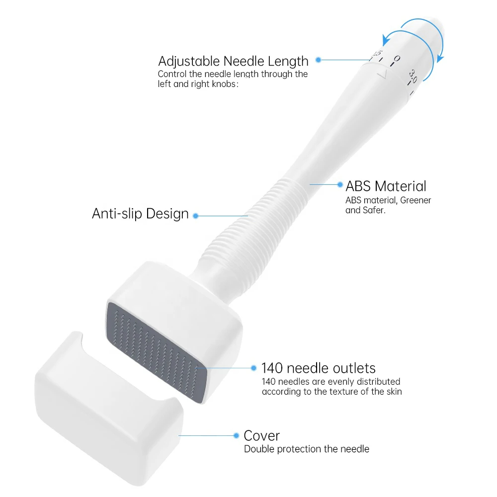DRS 140A Derma Stamp Adjustable Needle Length Microneedle Real Needle ...