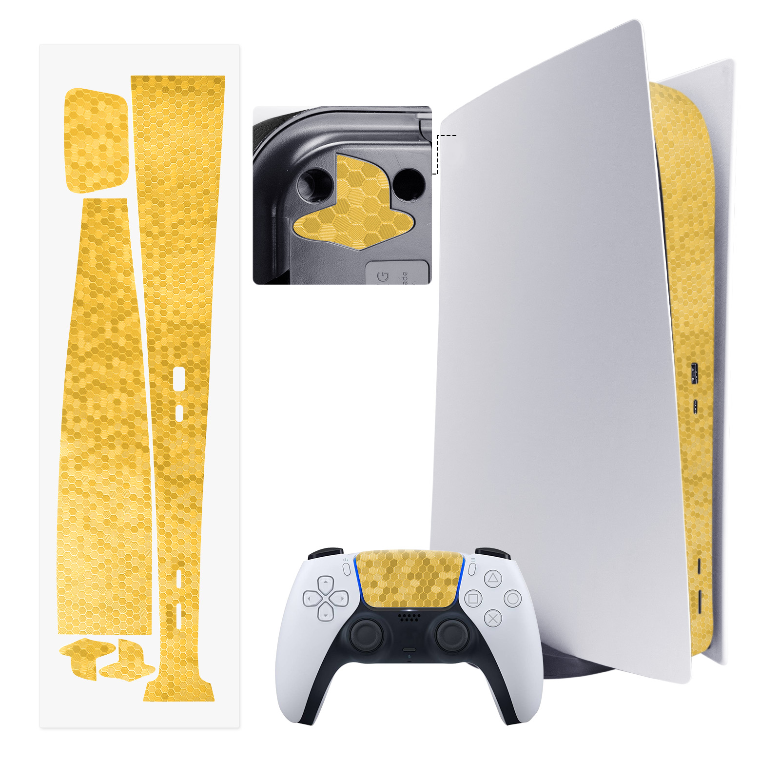 TALONGAMES Middle Stickers Skin For PS5 Disc Game Console Protective ...