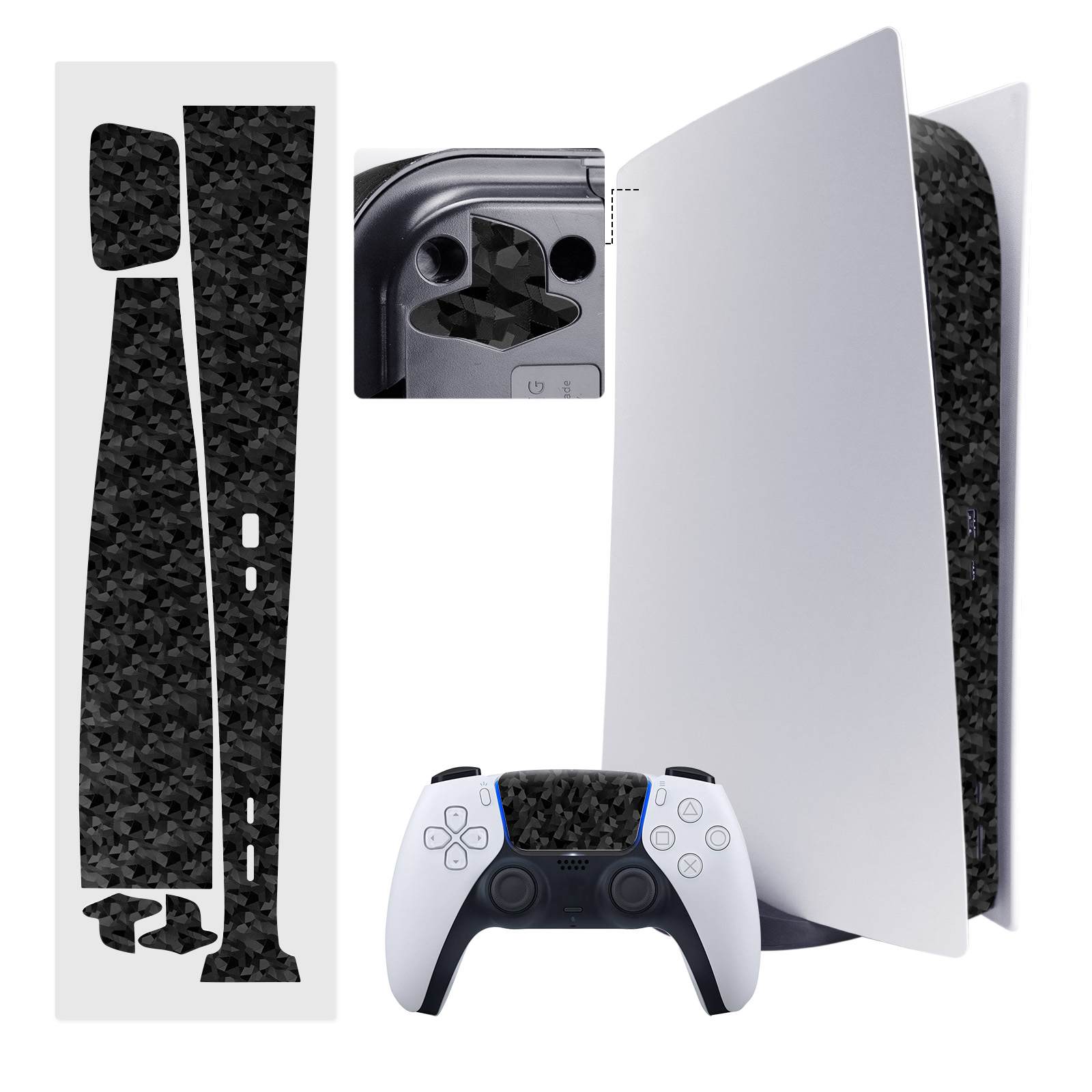 TALONGAMES Middle Stickers Skin For PS5 Disc Game Console Protective ...