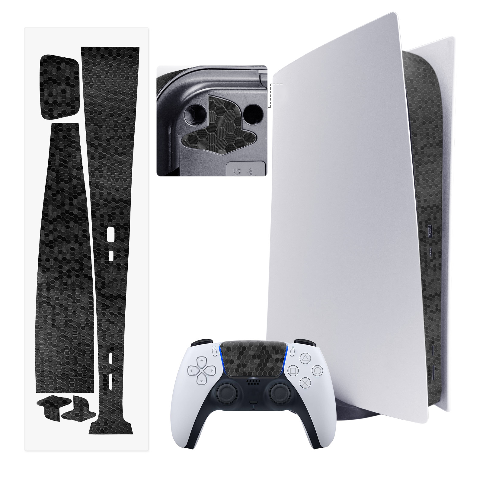 TALONGAMES Middle Stickers Skin For PS5 Disc Game Console Protective ...