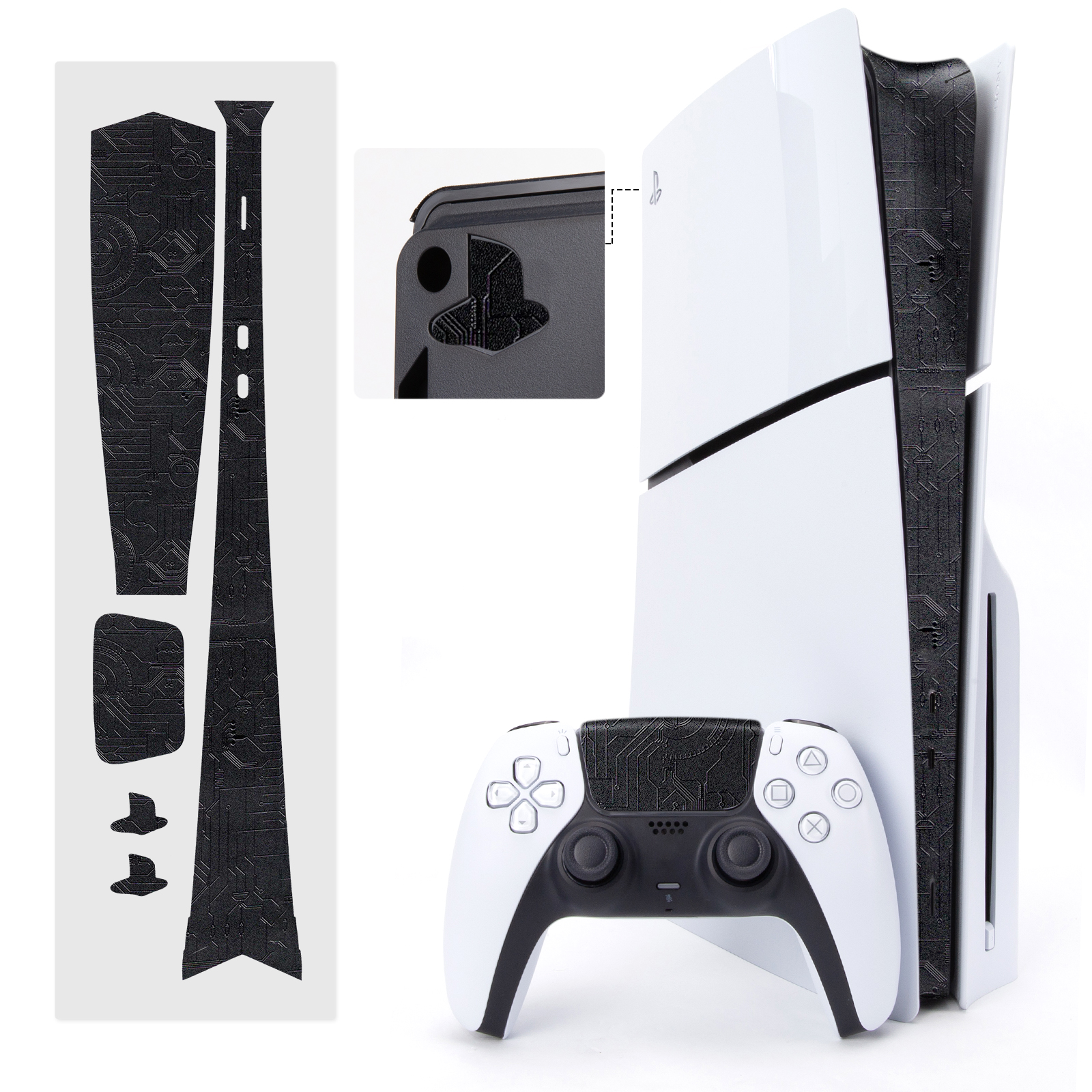 TALONGAMES Middle Stickers Skin For PS5 Slim Game Console Protective ...