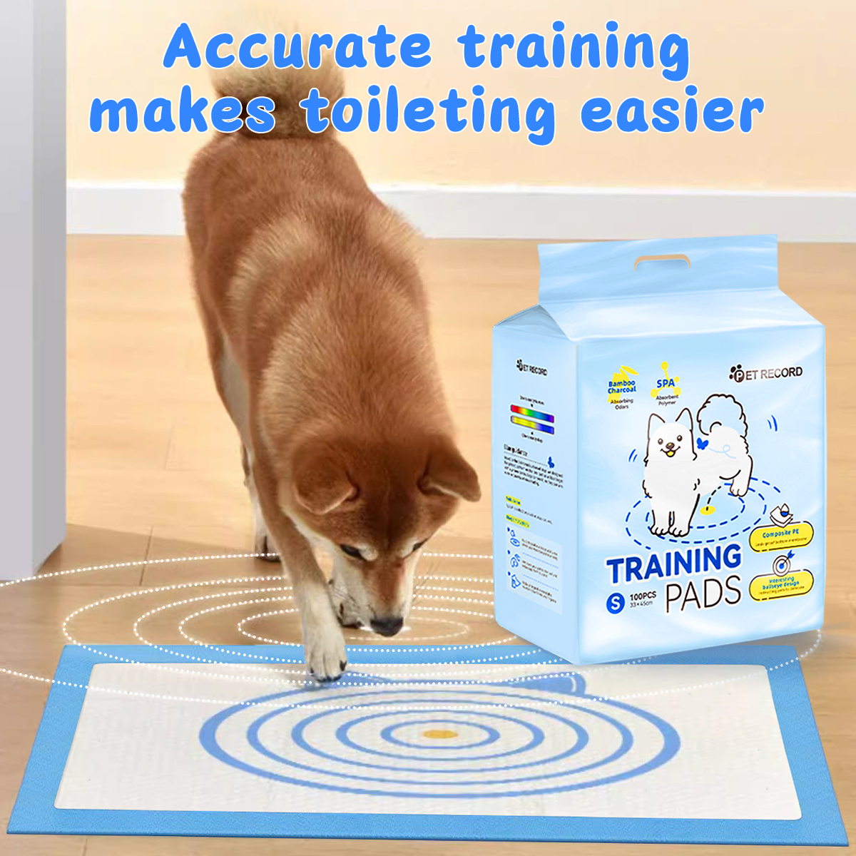 Pet Pee Pad Dog Pee Training Pet Wee Pee Poop Training Pad dog diaper ...