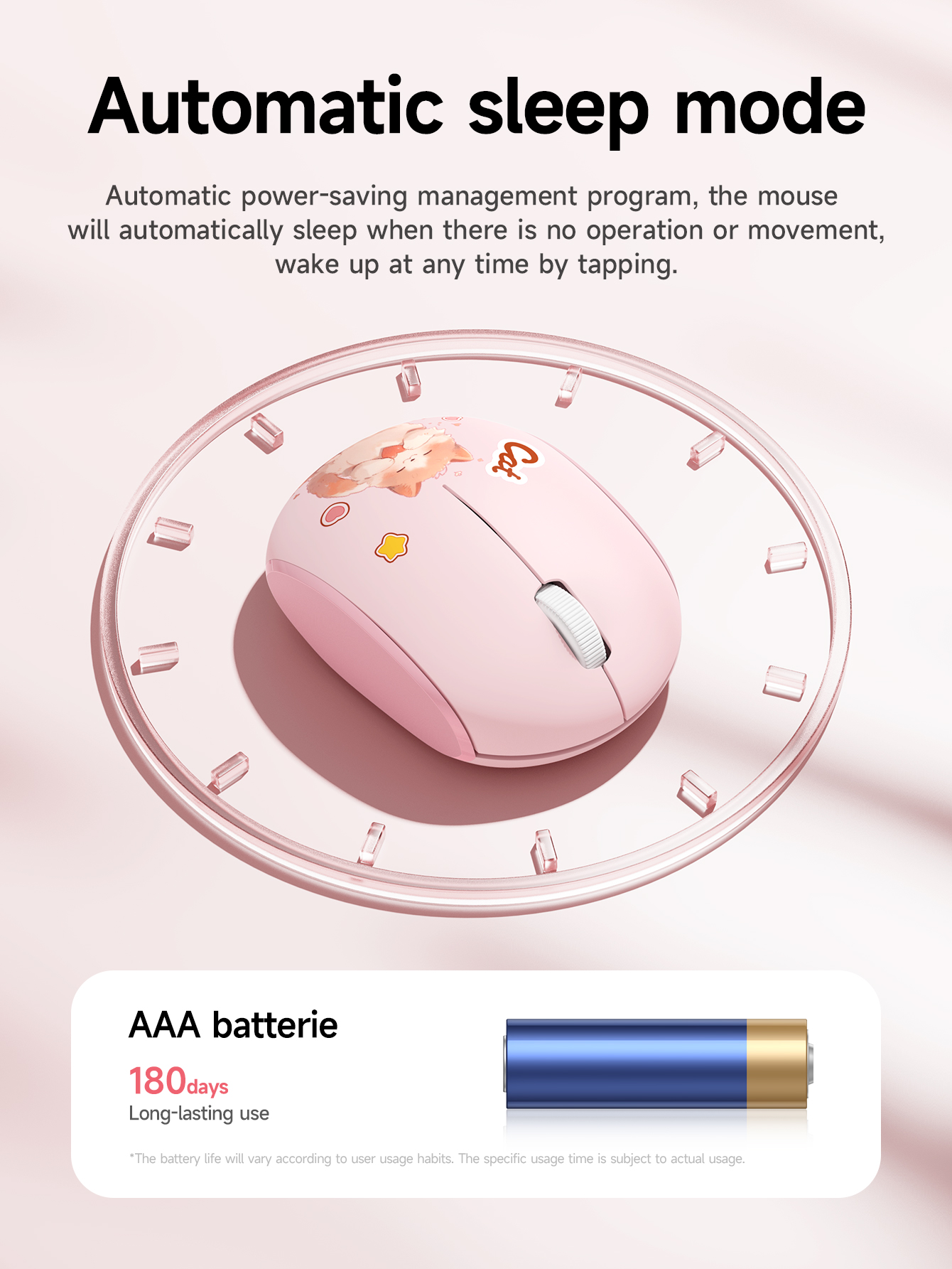 HOCO Original M9 Cute Cartoon 2.4Ghz&Bluetooth Dual-mode Wireless Mouse ...