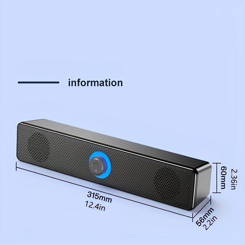 3d Surround Sound Speaker Wired Computer Speaker Subwoofer Suitable for ...