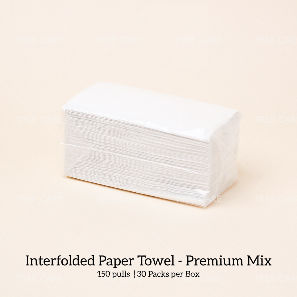 Interfolded Paper Towel or Kitchen Towel - 1Ply Premium Mix [150 Pulls ...