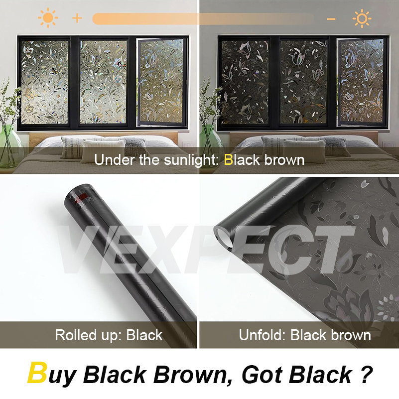 3d Window Sticker Film, Frosted Glass Sticker for Window Privacy, No ...