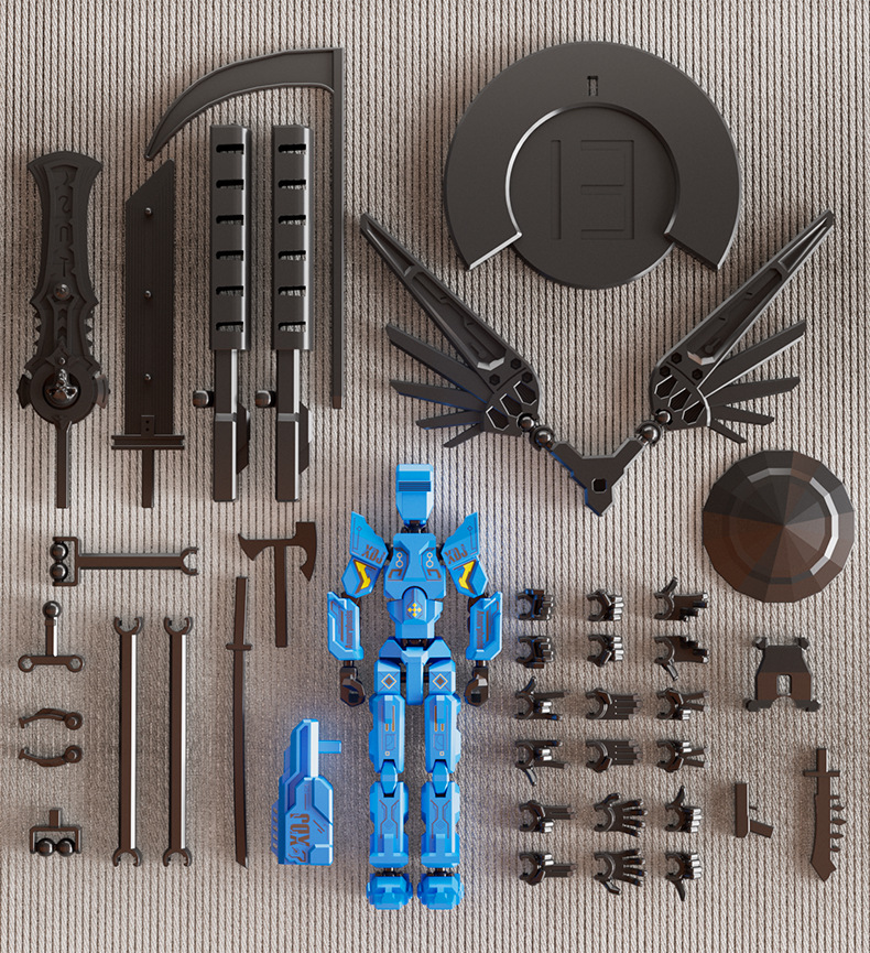 mecha 3D printed Dummy Lucky 13 Action Figure,T13,DIY gift ...