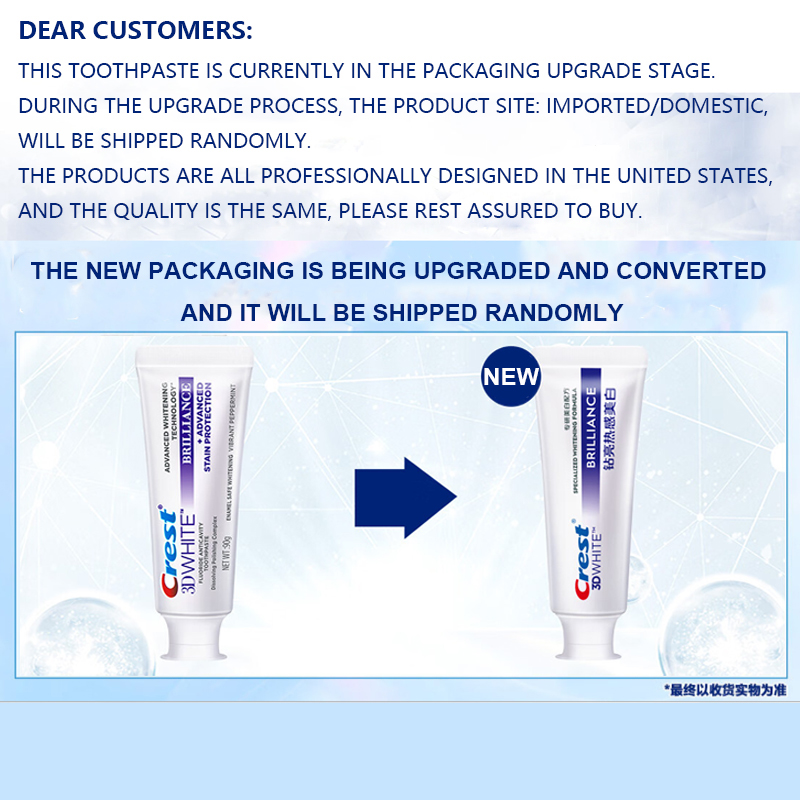 Crest 3D White Toothpaste Mousse Whitening Water Soluble Toothpaste ...