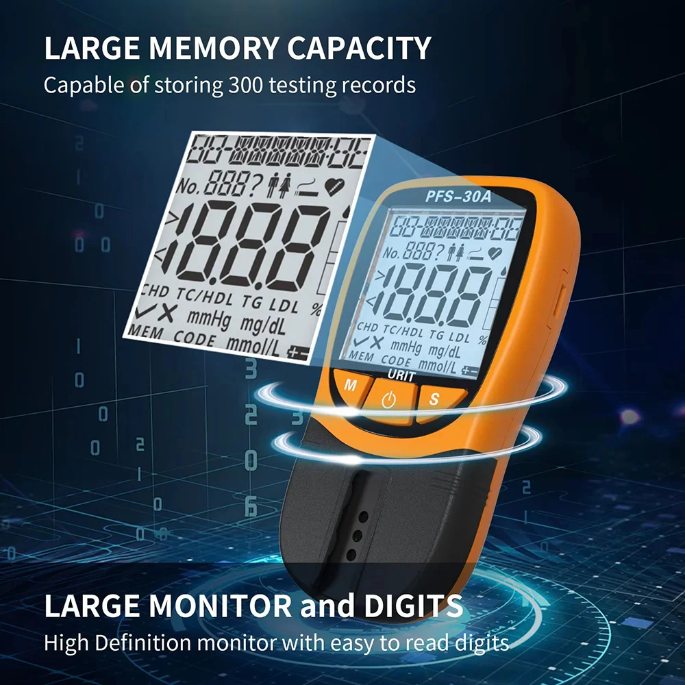 URIT 5 In 1 Blood lipid test strip TC/HDL/TG test cholesterol ...