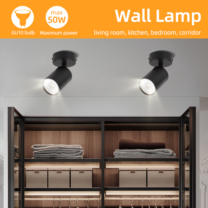 Led Pin Ceiling Light With Replacable GU10 Bulb Tricolor Downligh ...