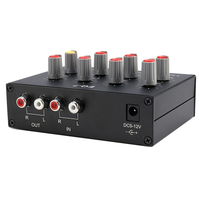 ⭐⭐⭐EQ-7 Car Audio Headset Amplifier 7-Band EQ Equalizer 2 Channel Audio ...