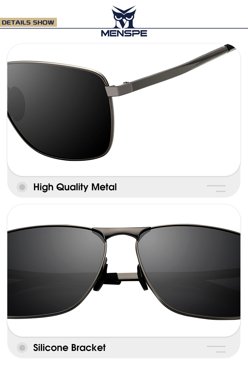 MENSPE Sunglasses Driver Driving Mirror TAC Polarized Glasses ...