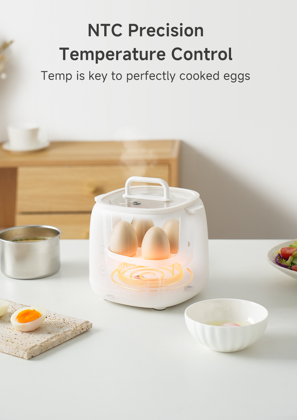 Simplus Egg Boiler Multifunctional Cooker 7 Modes 24h Timer Touch ...