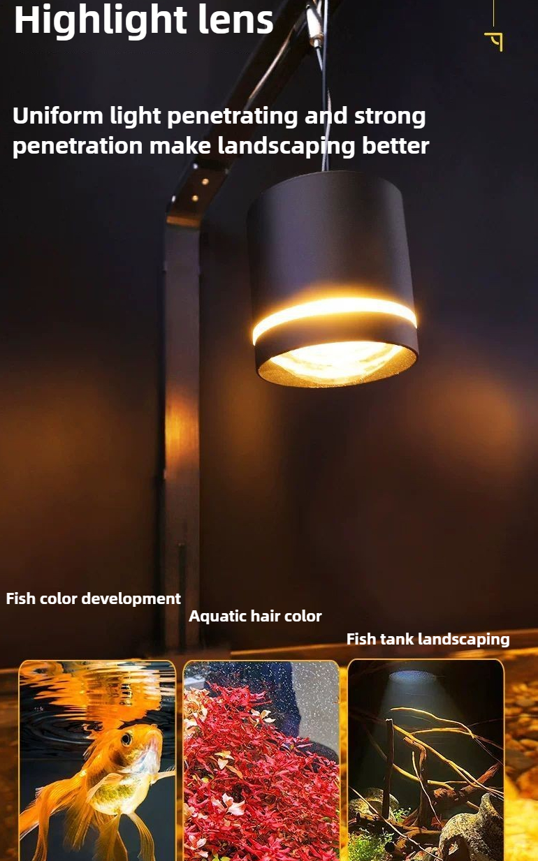 【Free Shipping】Full Spectrum Aquarium Light Fish Tank Light Aquatic ...