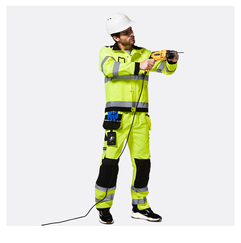 Work Suit for Construction Reflector Hi Vis Jacket and Pants Set Multi ...