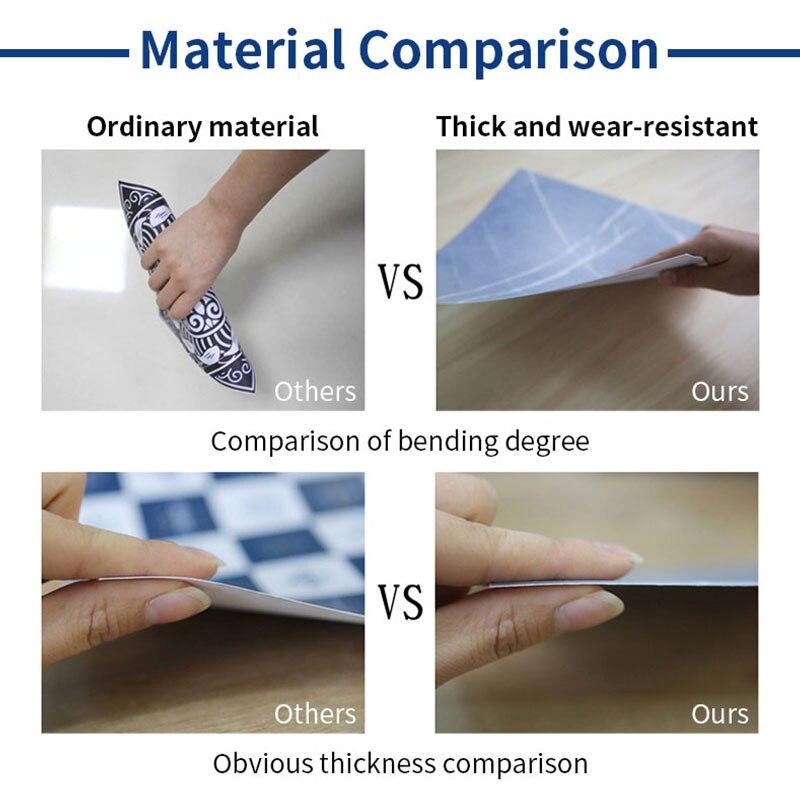 20pcs 30x60cm Marble Foam Wallpaper For Kitchen Backsplash Countertop ...