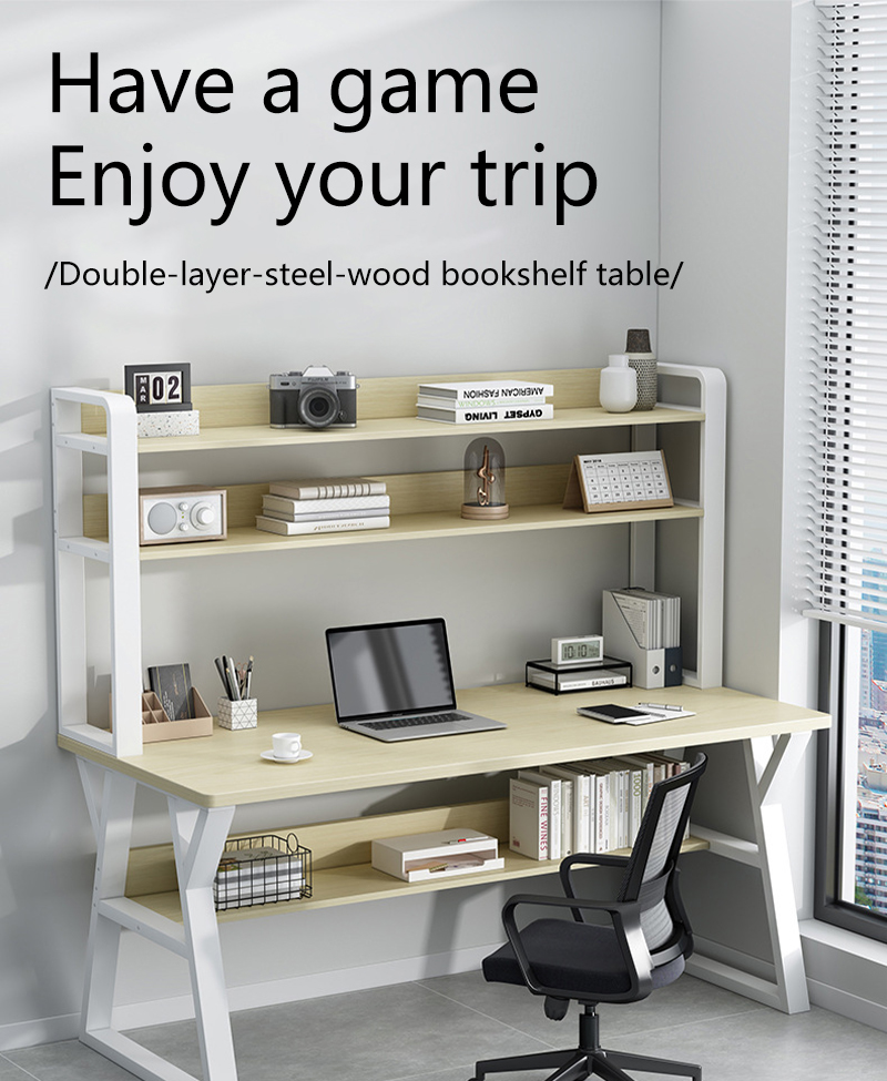 【Hot sales】Study Table Bedroom Table with Book Shelf Desktop Table ...