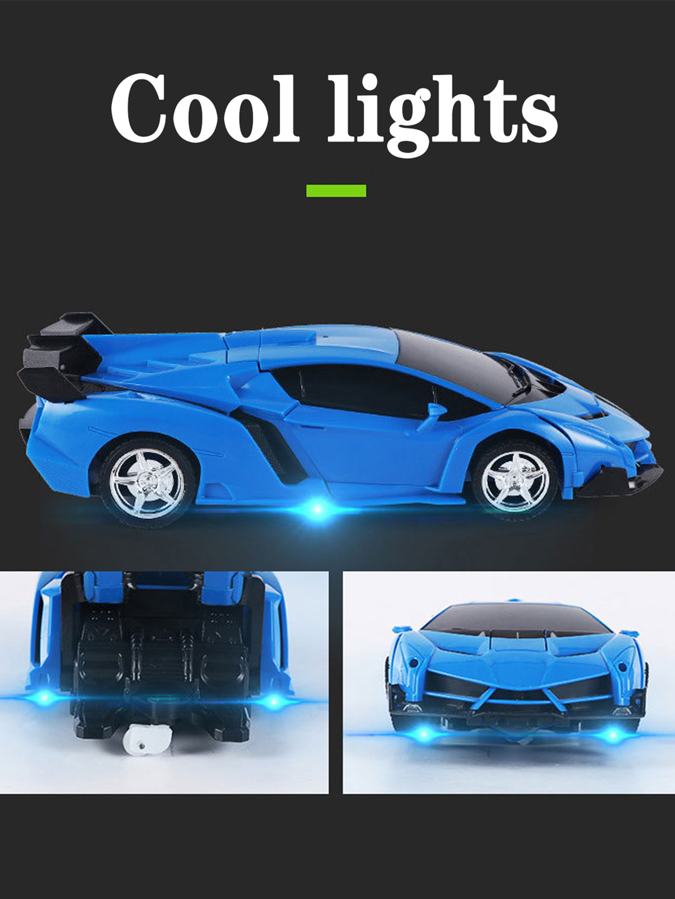 One-button Remote Control Deformation Car RC Moving Racing Car Model ...