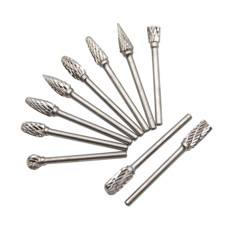 10Pcs Tungsten Steel Rotary File Set - Woodworking and Grinding Tools ...