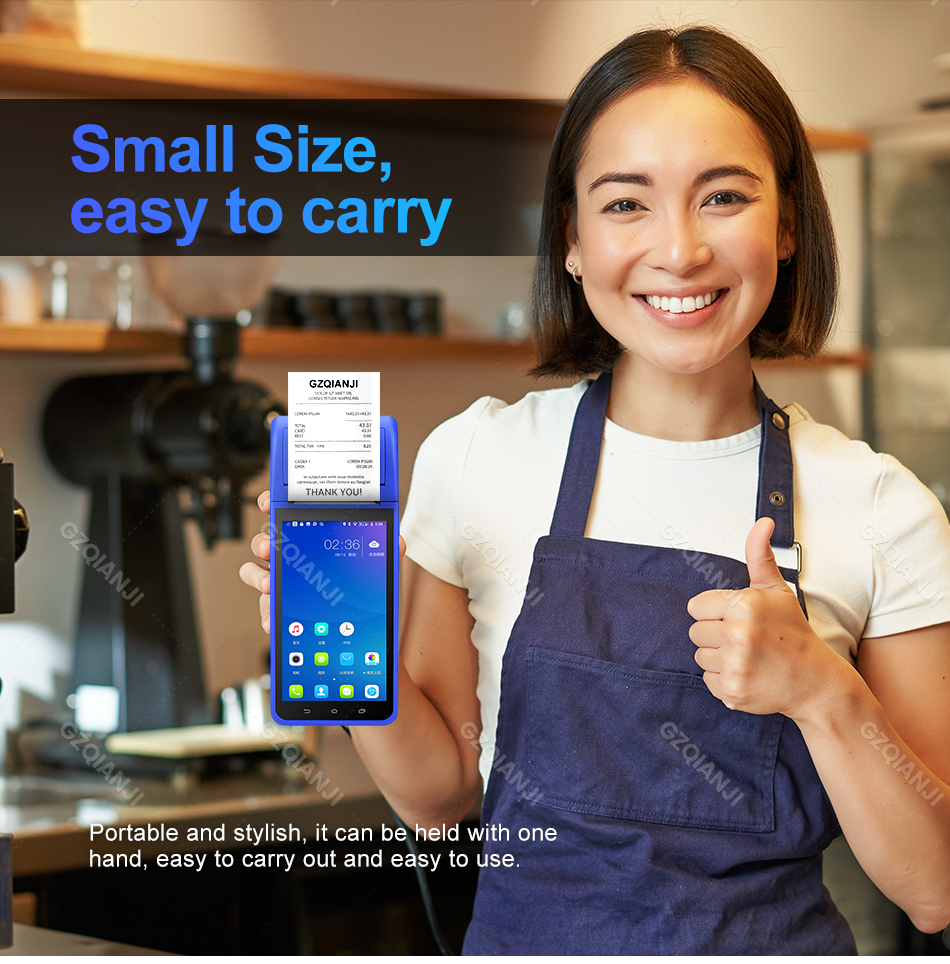 Portable Pen Drive 4G Android 8.1 POS PDA 58mm/Bluetooth Wifi/TF Card ...