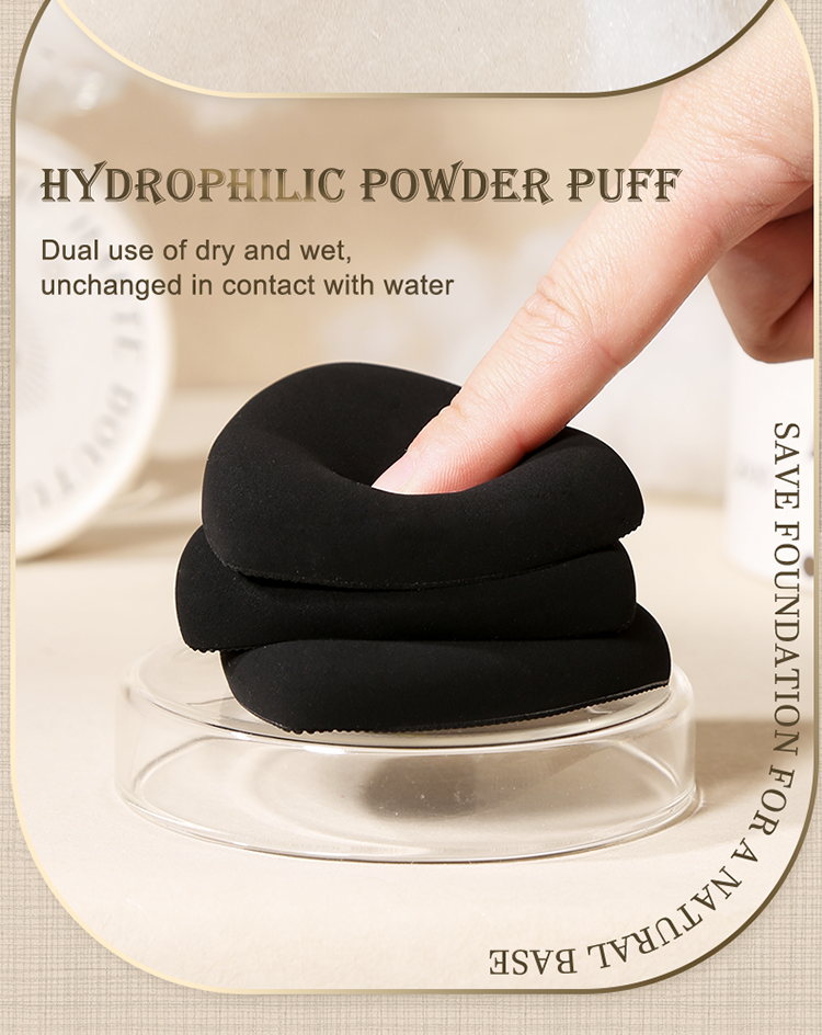 Lishu Black Pineapple Pressed Powder Cushion Wet and Dry Make up ...