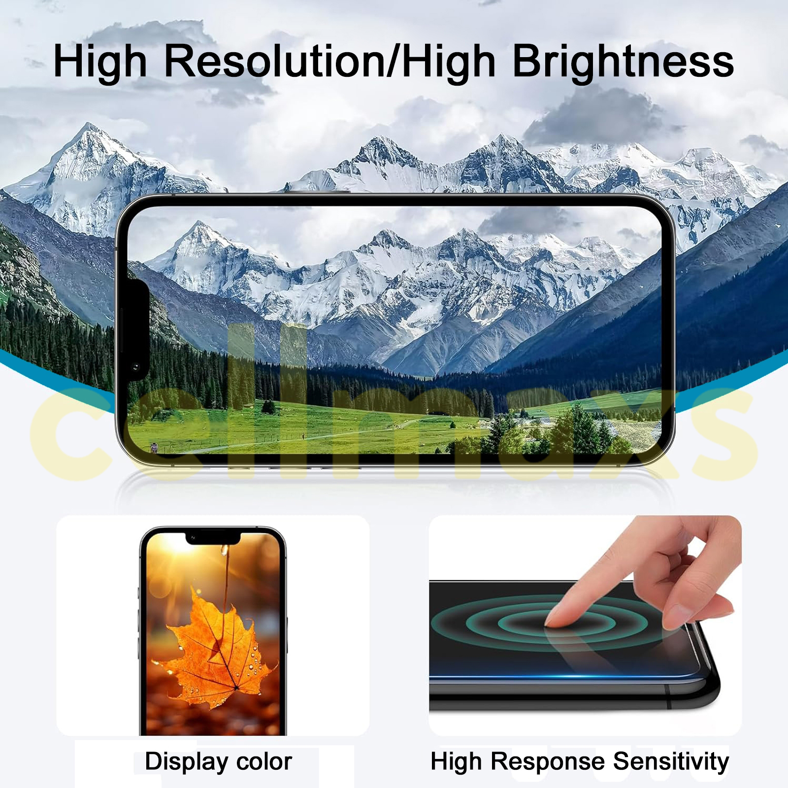 CELLMAXS For 13 14 15 16 Mini Pro Plus Max LCD Touch Screen Incell ...