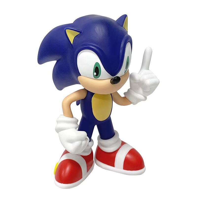 28cm Big Size SEGA Game Sonic the Hedgehog Statue Supersonic Speed PVC ...