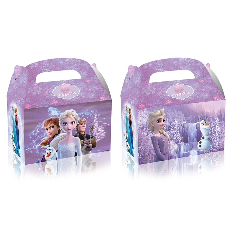 4Pcs Frozen Anna Elsa Theme Party Paper Candy Box Kid Girl Birthday ...