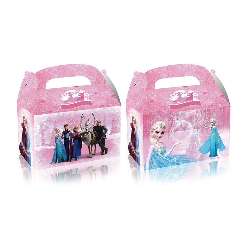 4Pcs Frozen Anna Elsa Theme Party Paper Candy Box Kid Girl Birthday ...