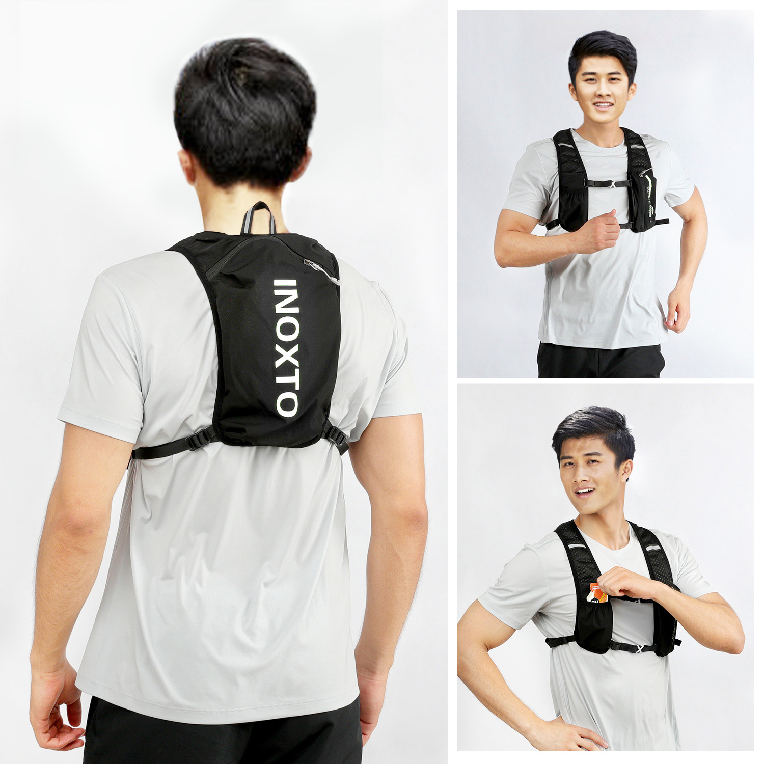 INOXTO Running Hydration Vest Backpack,Lightweight Insulated Pack with ...