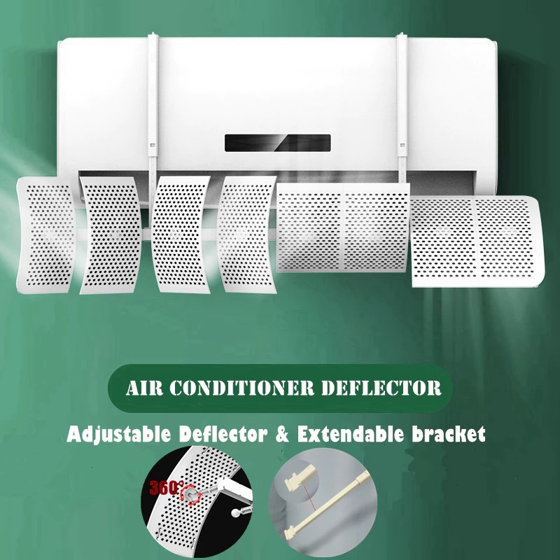 Aircond Deflector Aircond Air Conditioner Windshield Board Adjustable 8 ...